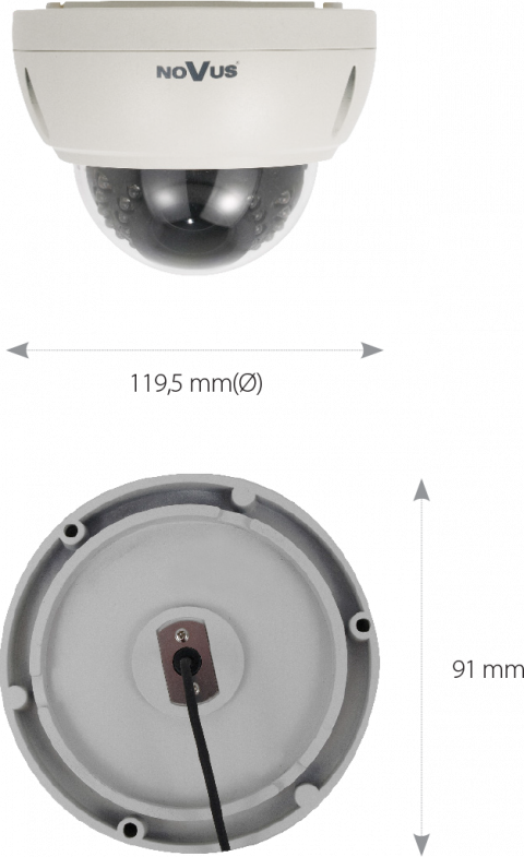 Vandal Proof Camera NVDN-601V/IR-white | NOVUS Professional solution ...